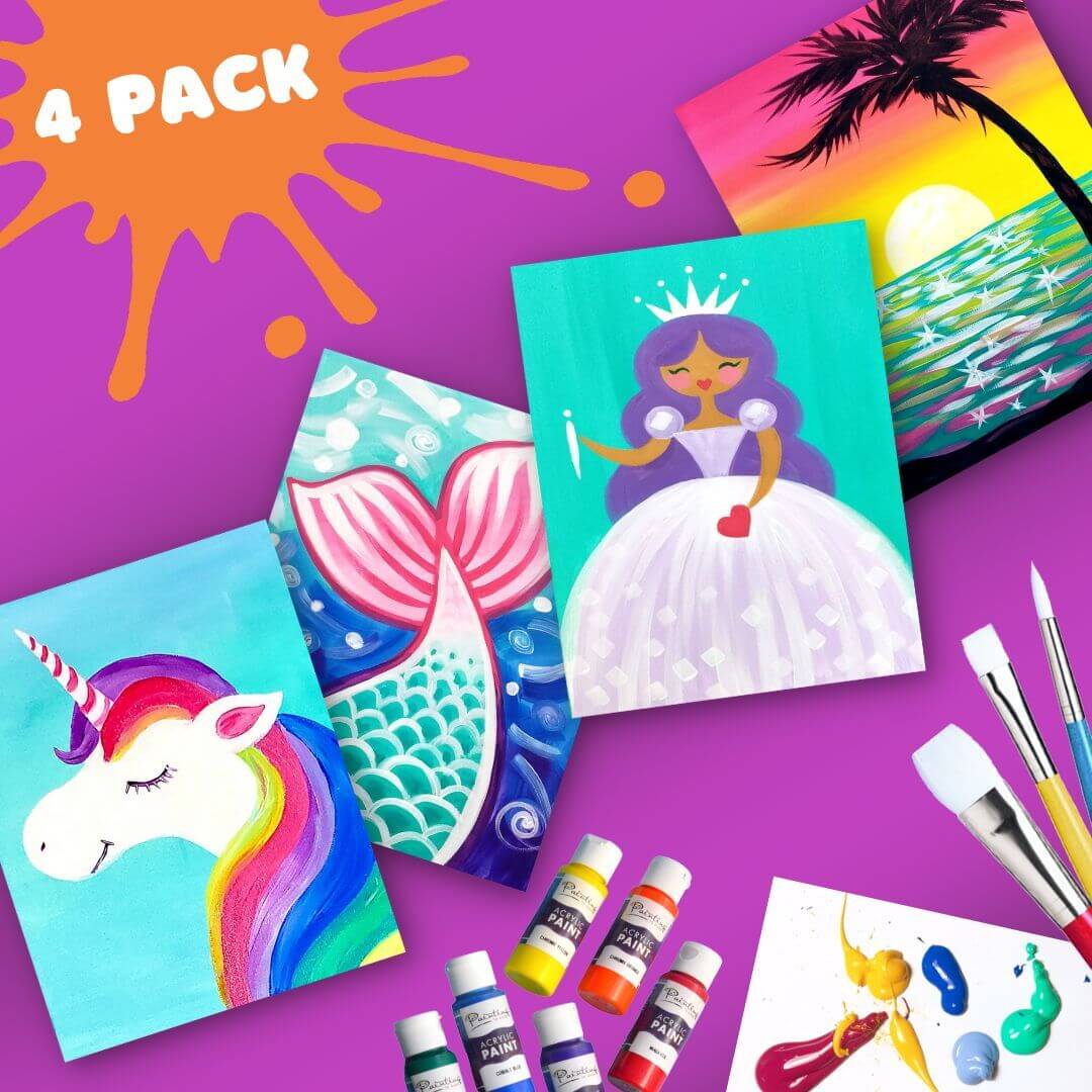 Magic Sparkle Kids Acrylic Painting Bundle – Painting to Gogh