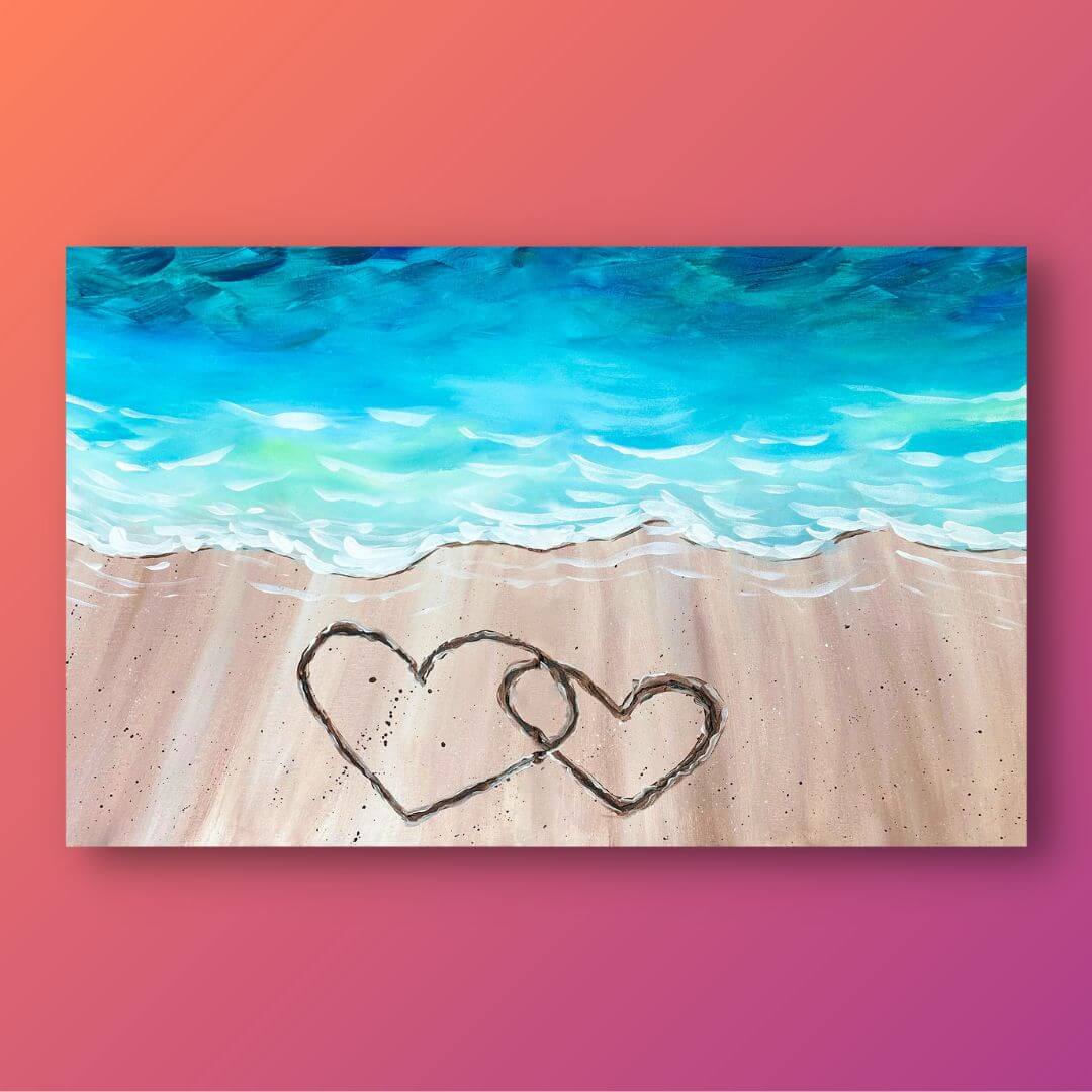 Easy Beach Paintings On Canvas