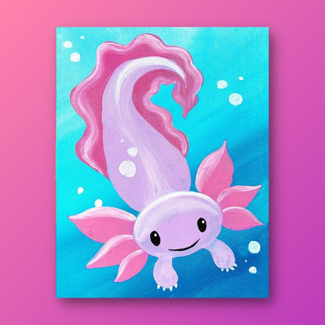 Axolotl Art Axy The Axolotl – Because Art Should Be Fun!