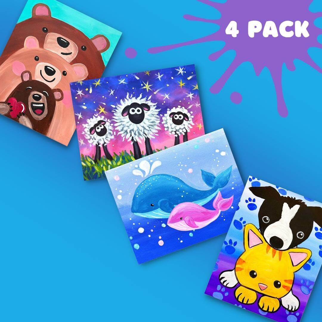 Animal Pals Kids Acrylic Painting Bundle – Painting to Gogh