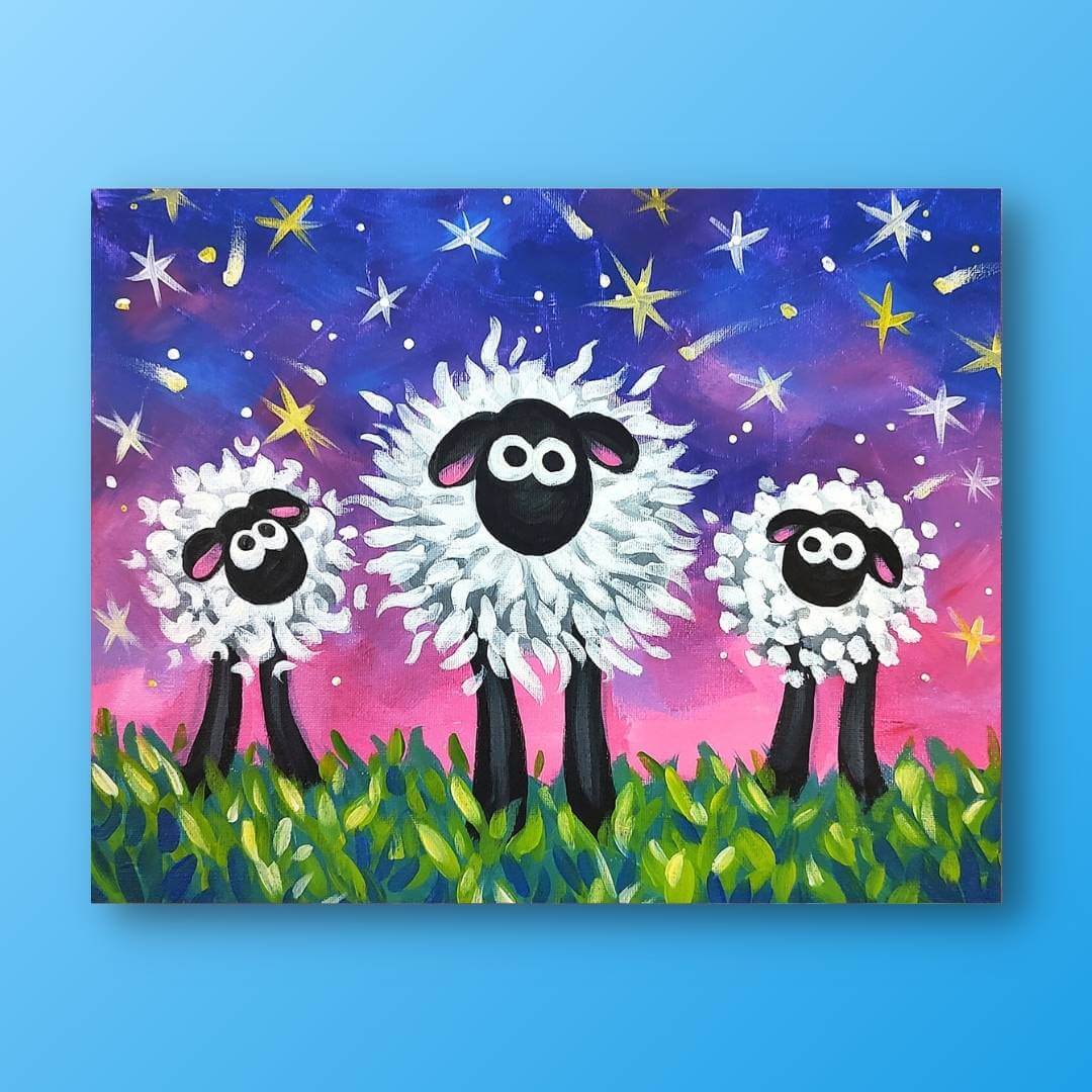 Ewe Can Count on Us Kids Art Kit & Painting Tutorial – Painting to Gogh