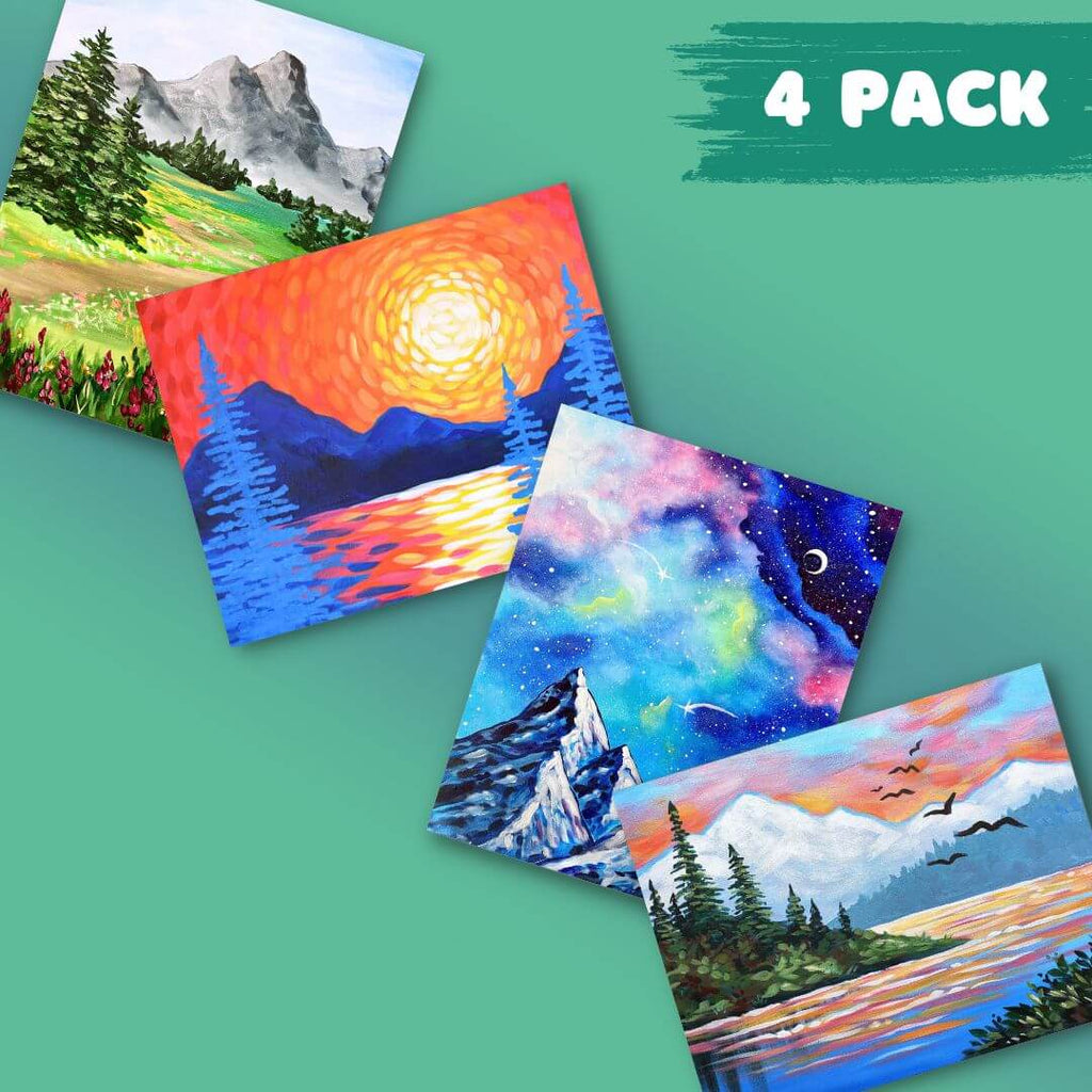 Majestic Peaks Acrylic Painting Bundle – Painting to Gogh