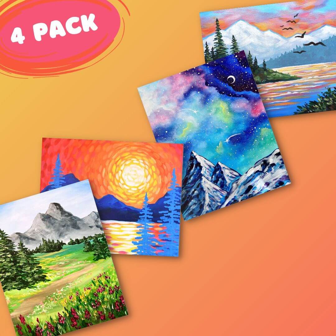 Majestic Peaks Acrylic Painting Bundle – Painting to Gogh