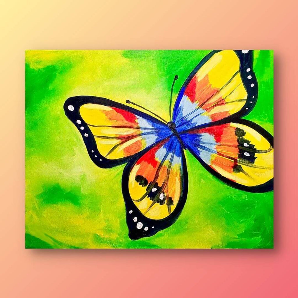 Abstract Butterfly Drawings Butterfly & Skull Abstract Art