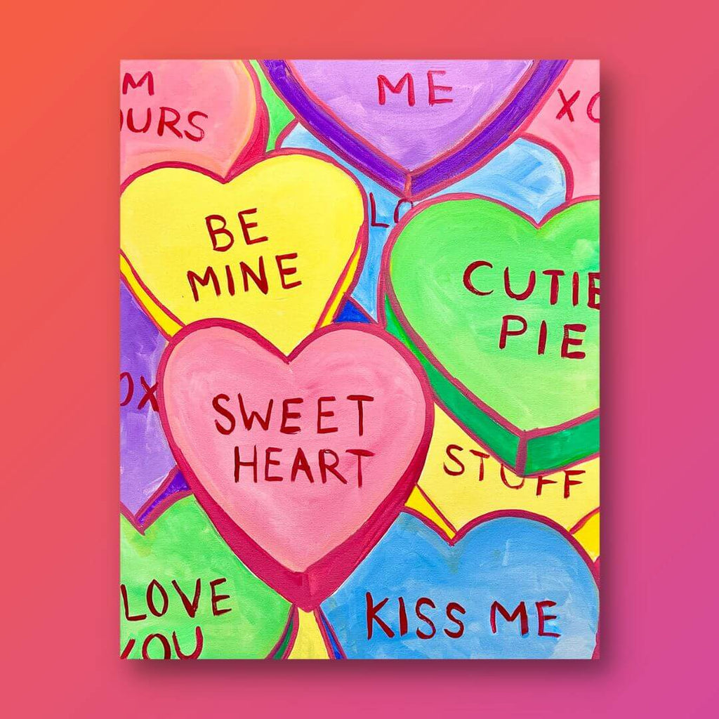 Valentine Hearts With Candy