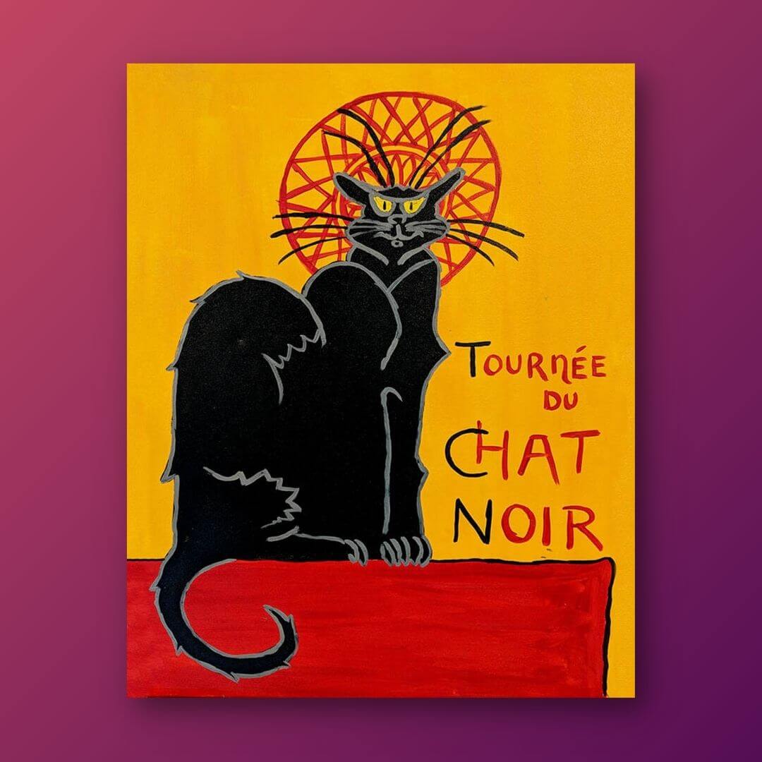 Le Chat Noir Painting Kit – Painting to Gogh