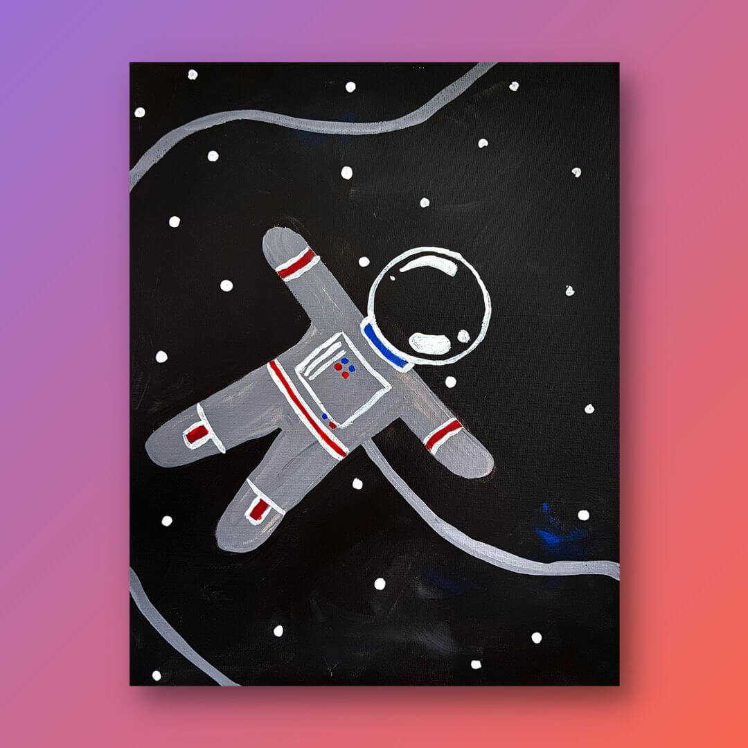 Astronaut Painting