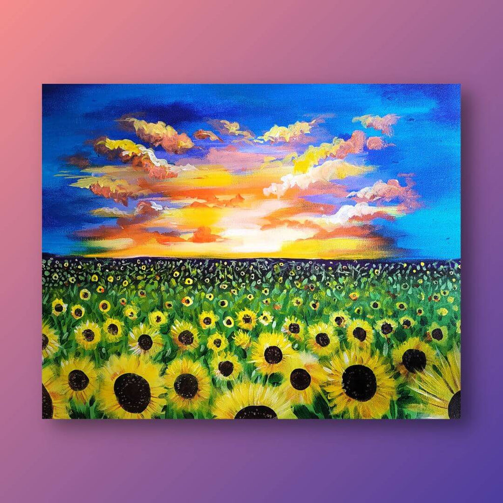Simple Sunflower Painting