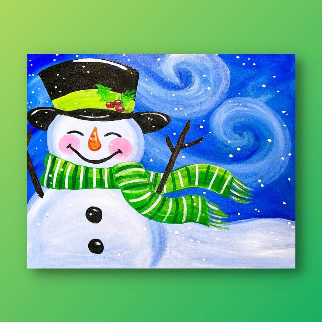 Snowman Painting